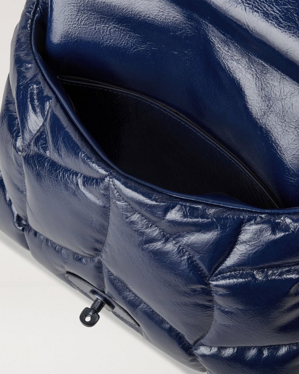 Softie | Sapphire Smooth Glossy Leather | Softie | Mulberry