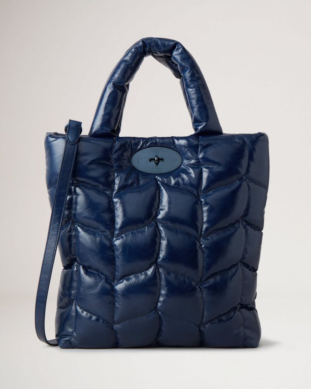 Big Softie | Sapphire Smooth Glossy Leather | Softie | Mulberry