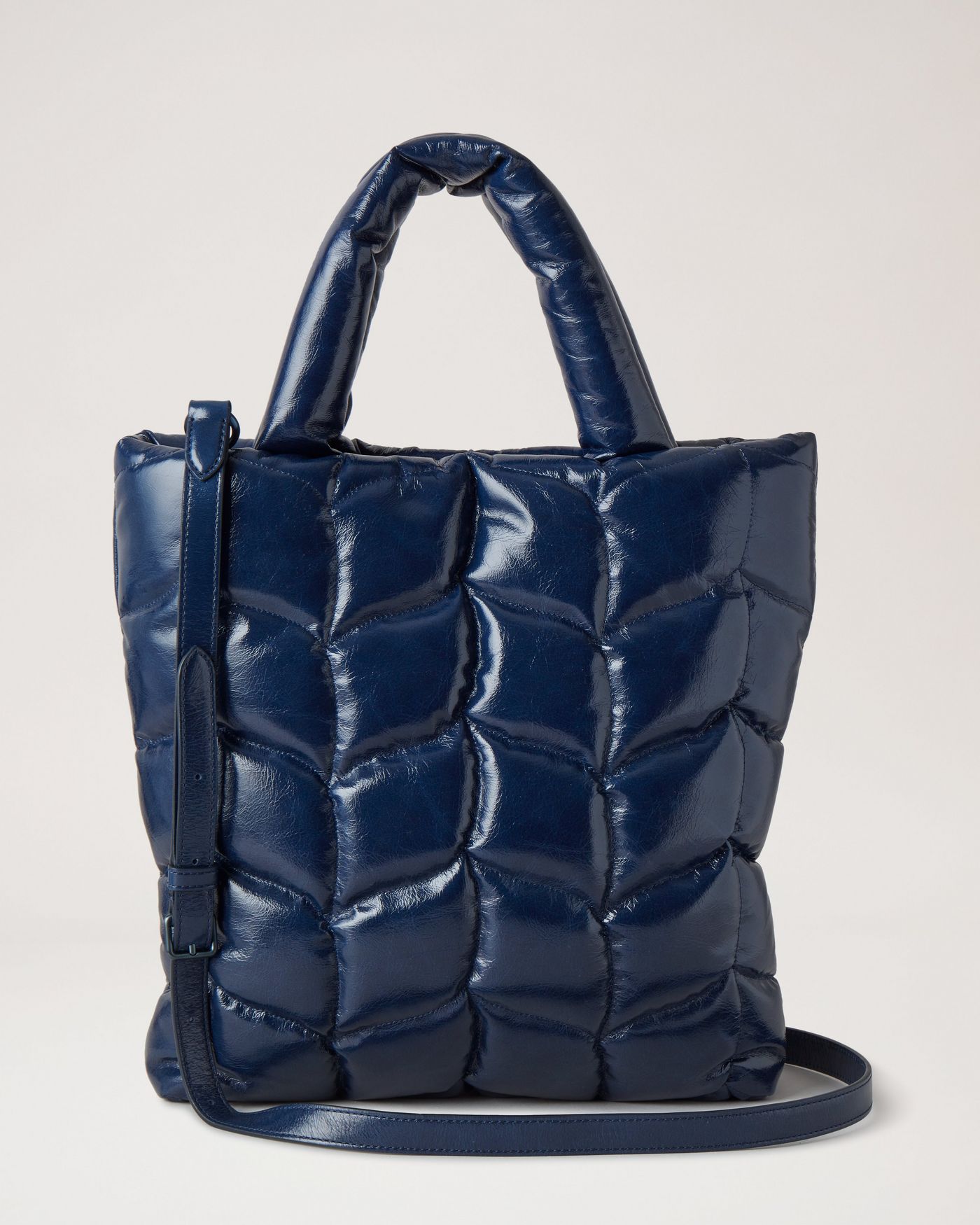 Big Softie | Sapphire Smooth Glossy Leather | Softie | Mulberry