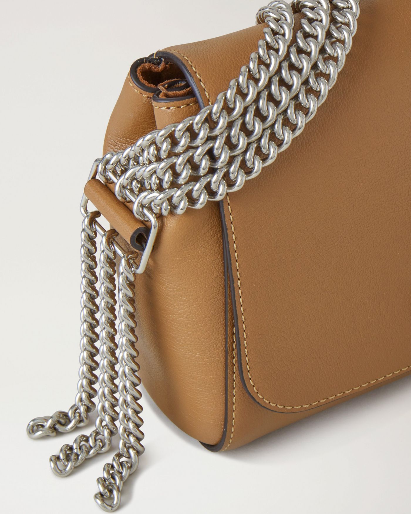 Triple Chain Lily | Teak Matte Smooth Calf | Sustainable Icons | Mulberry