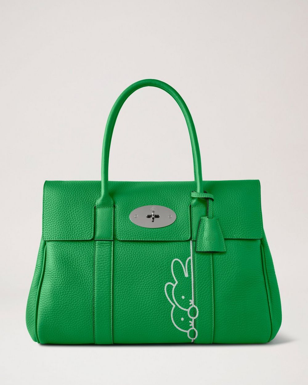 Mulberry x Miffy - Bayswater | Lawn Green Heavy Grain | Women | Mulberry
