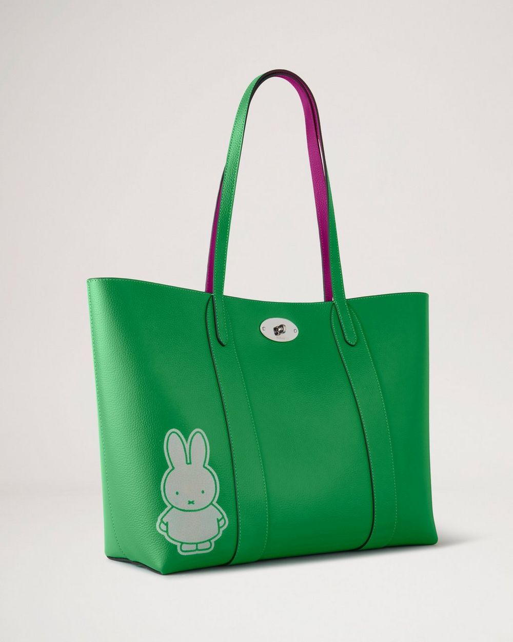 Mulberry x Miffy - Bayswater Tote | Lawn Green Small Classic Grain ...