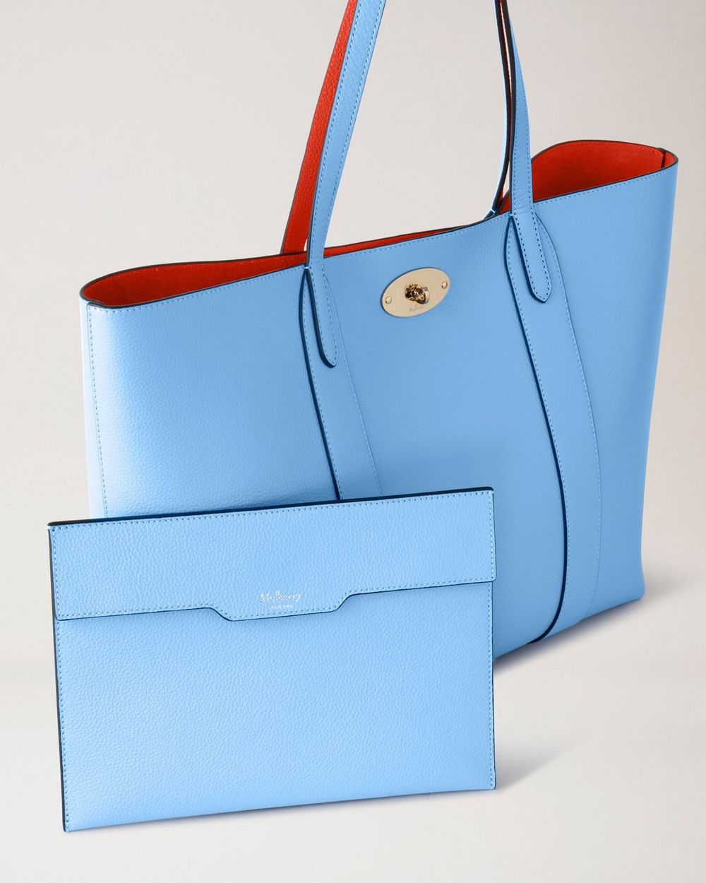 Mulberry x Miffy - Bayswater Tote | Cornflower Blue Small Classic Grain ...