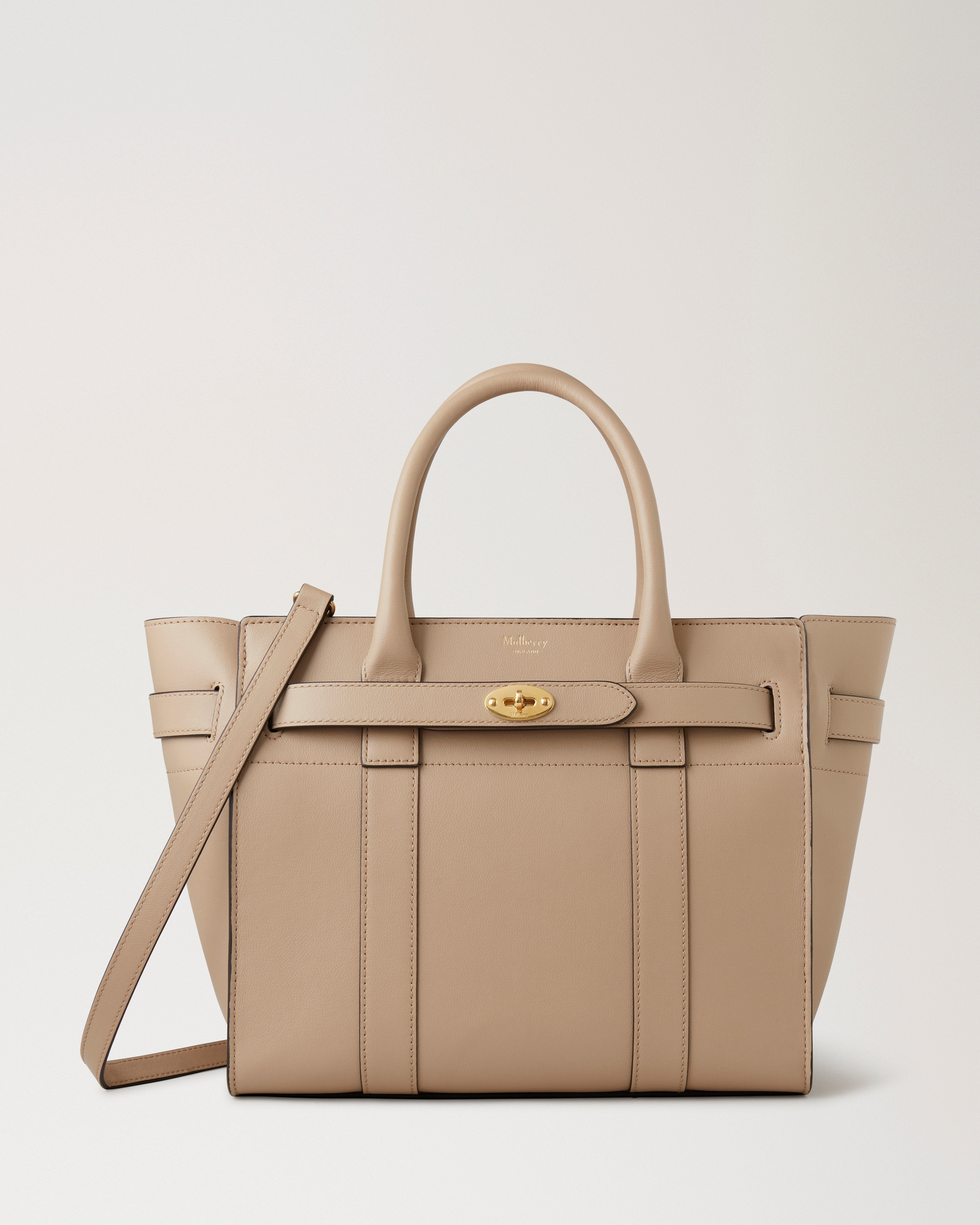 Small Zipped Bayswater | Maple Micro Classic Grain | Women | Mulberry