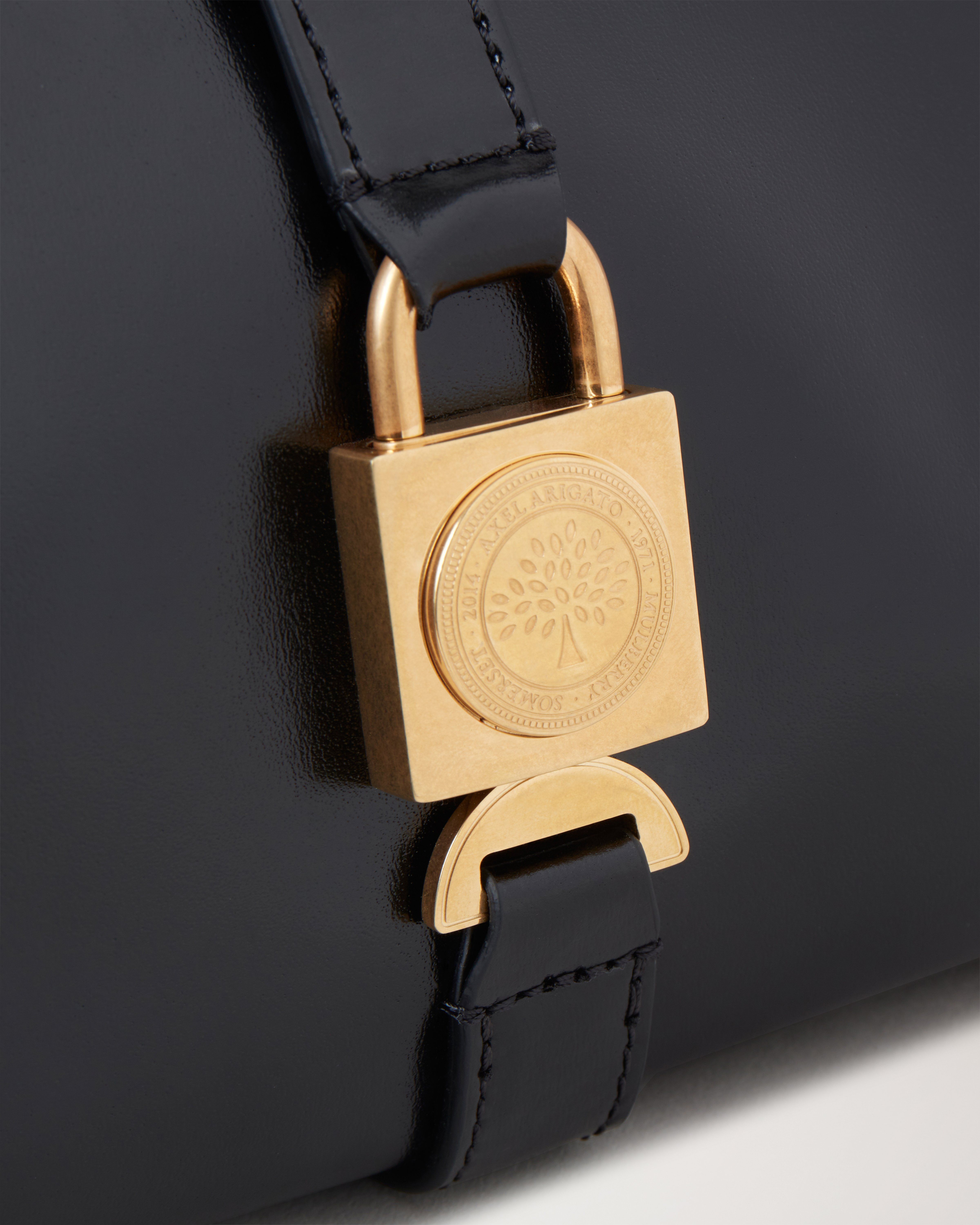 Axel Arigato for Mulberry Top Handle Bag | Black Shiny Smooth Calf ...