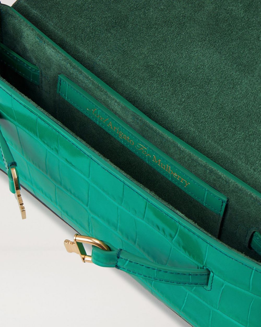 Axel Arigato for Mulberry Shoulder Bag | Emerald Green Bovine Leather ...