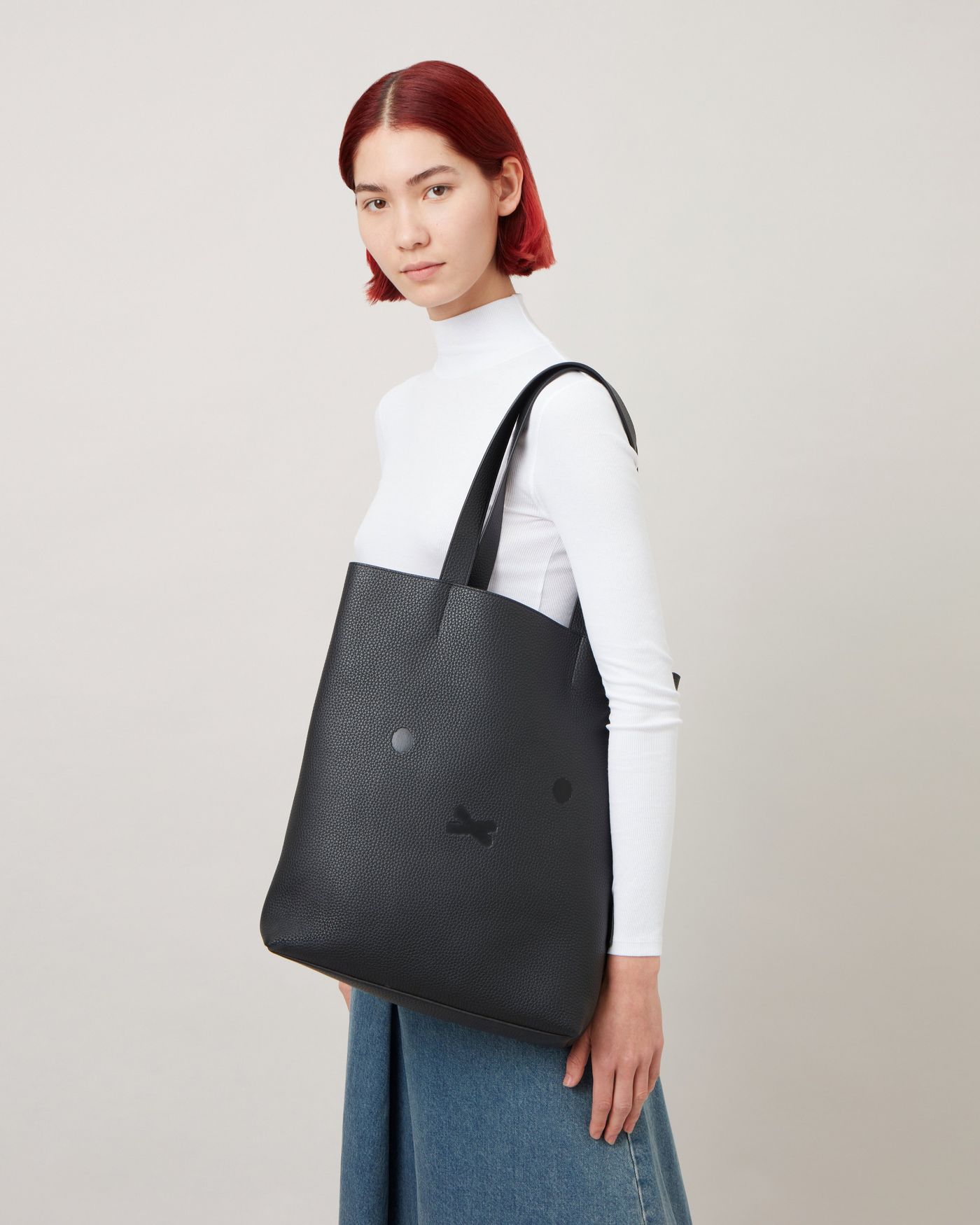 Mulberry x Miffy - Large Tote | Black Heavy Grain | Mulberry x Miffy | Mulberry