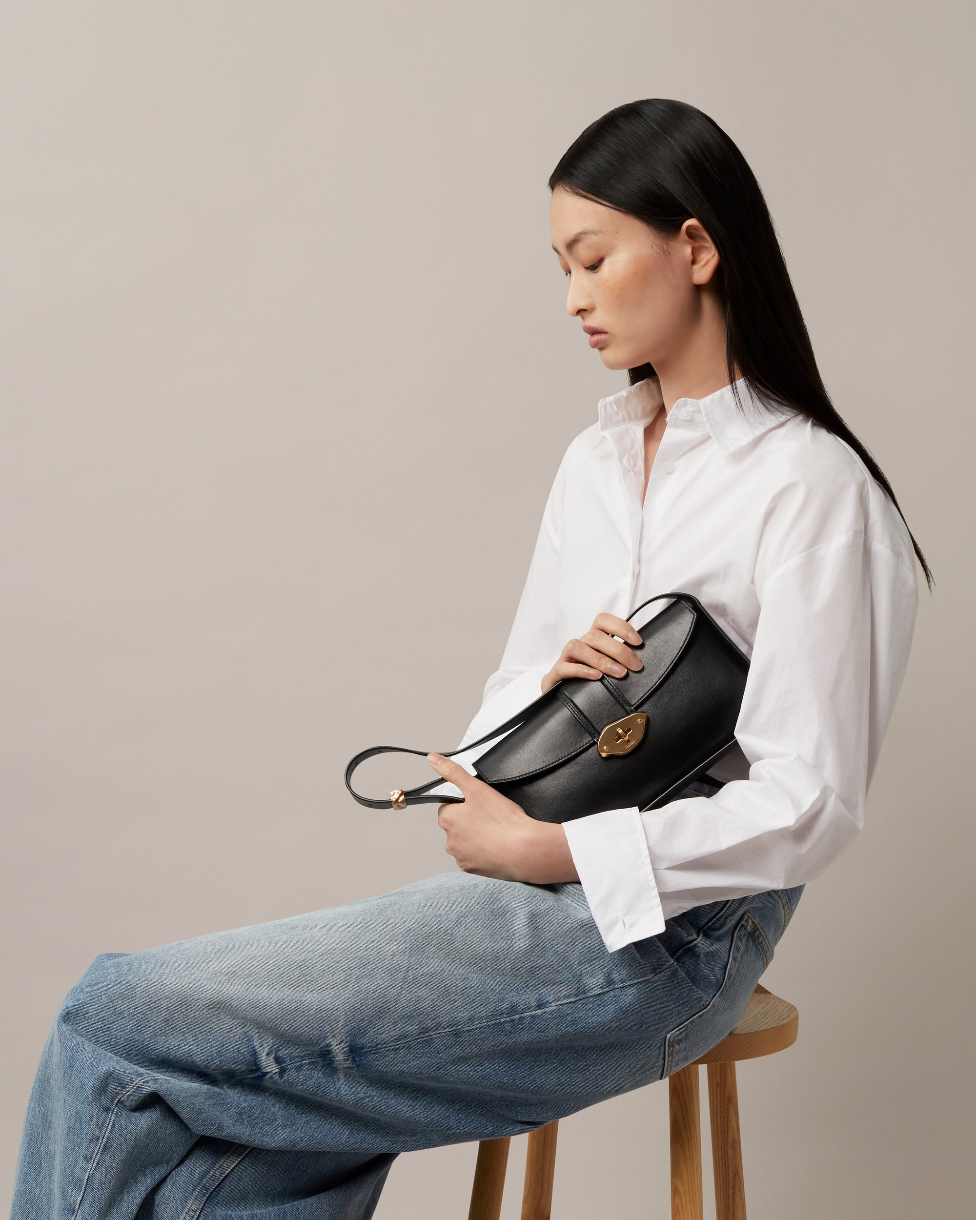 Mulberry | スモール ラナ ショルダーバッグ | ブラック Mulberry | スモール ラナ ショルダーバッグ | ブラック