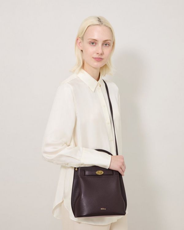 Mulberry | Islington Bucket | Feine, klassische Narbung in Ebenholz