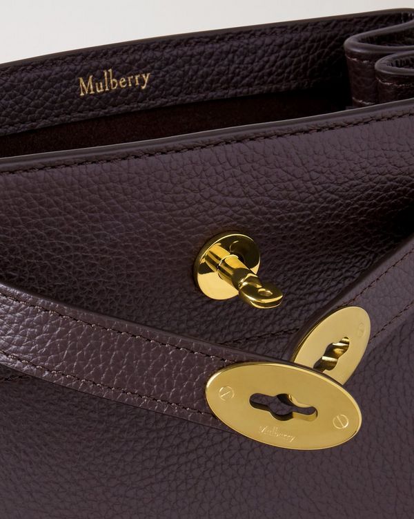 Mulberry | Islington Bucket | Feine, klassische Narbung in Ebenholz