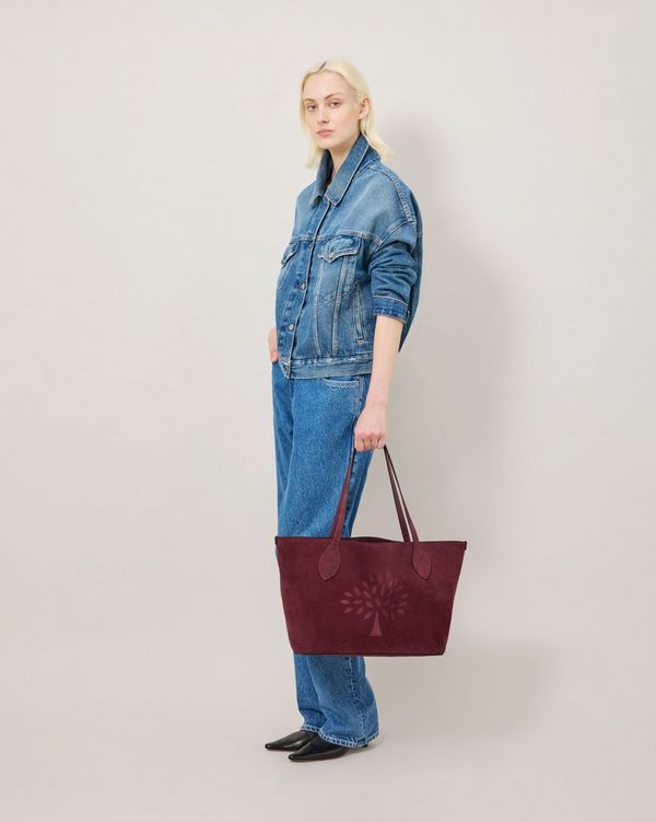 Mulberry | Suede Tree Tote | Berry Suede | Women