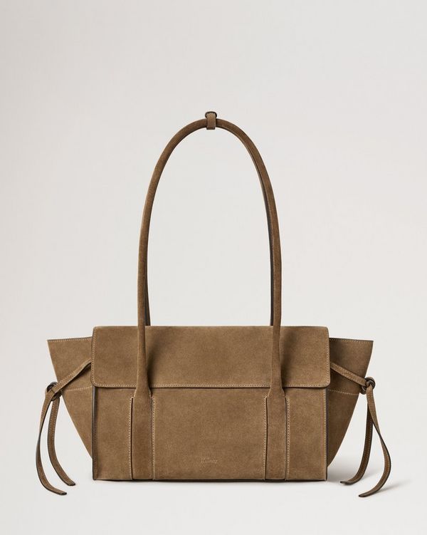 Mulberry | Small Soft Bayswater | Salcombe Sand Suede | Bayswater