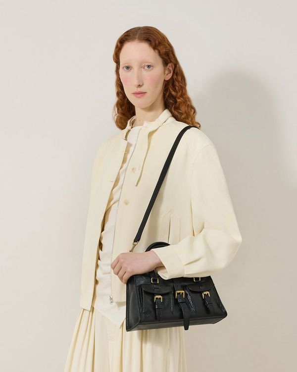 Mulberry | Small Roxanne | Black High Shine Leather | Roxanne