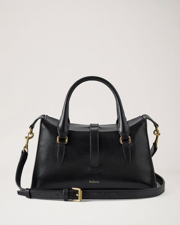 Mulberry | Small Roxanne | Black High Shine Leather | Roxanne