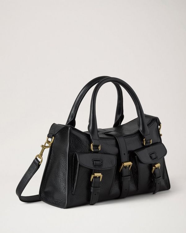 Mulberry | Small Roxanne | Black High Shine Leather | Roxanne