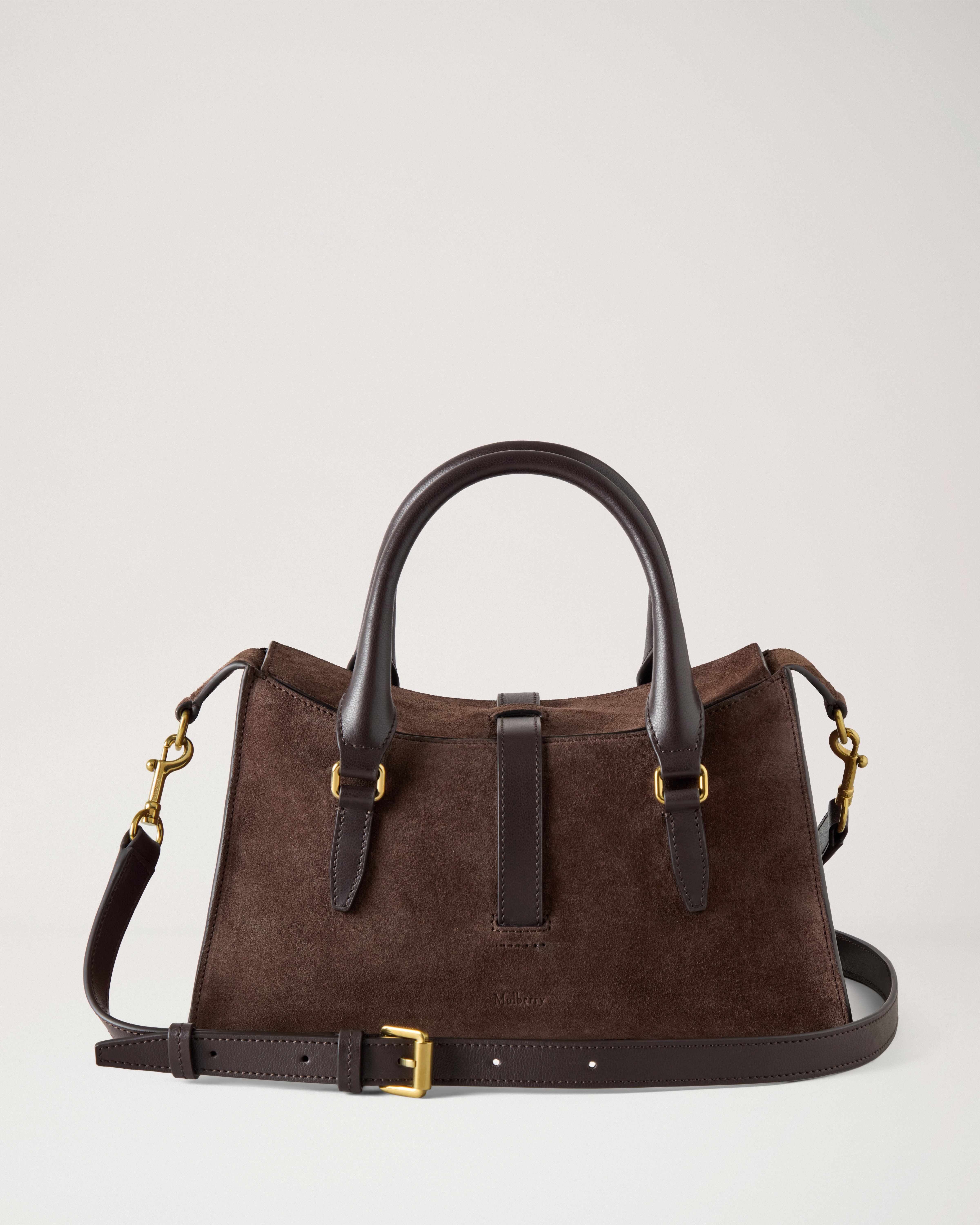 Mulberry | Small Roxanne | Chocolate Suede | Roxanne