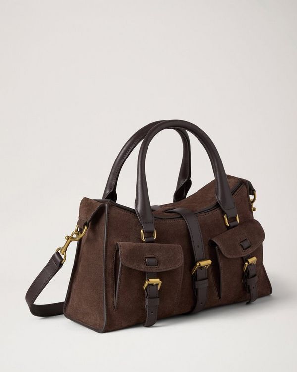 Mulberry | Small Roxanne | Chocolate Suede | Roxanne