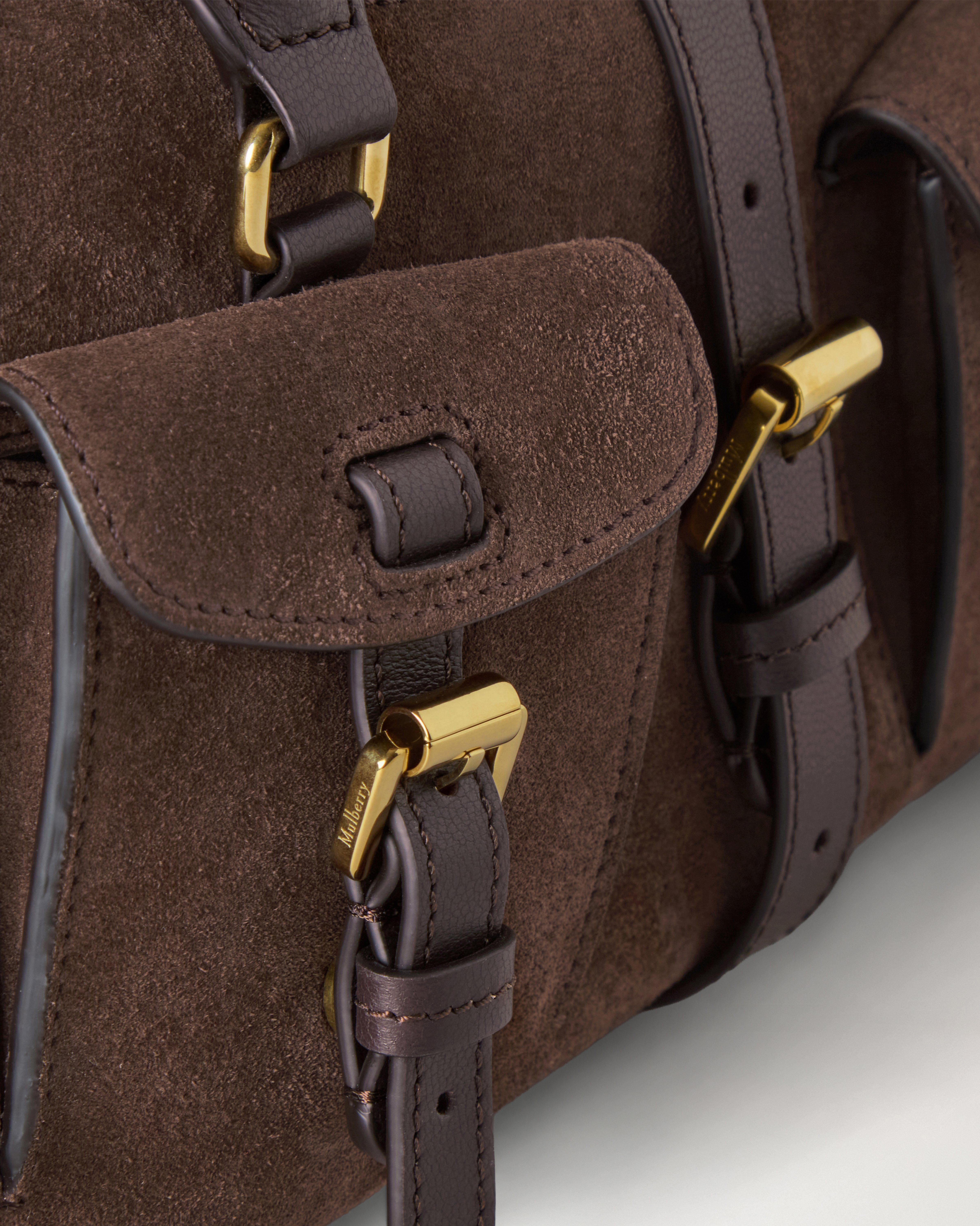 Mulberry | Small Roxanne | Chocolate Suede | Roxanne