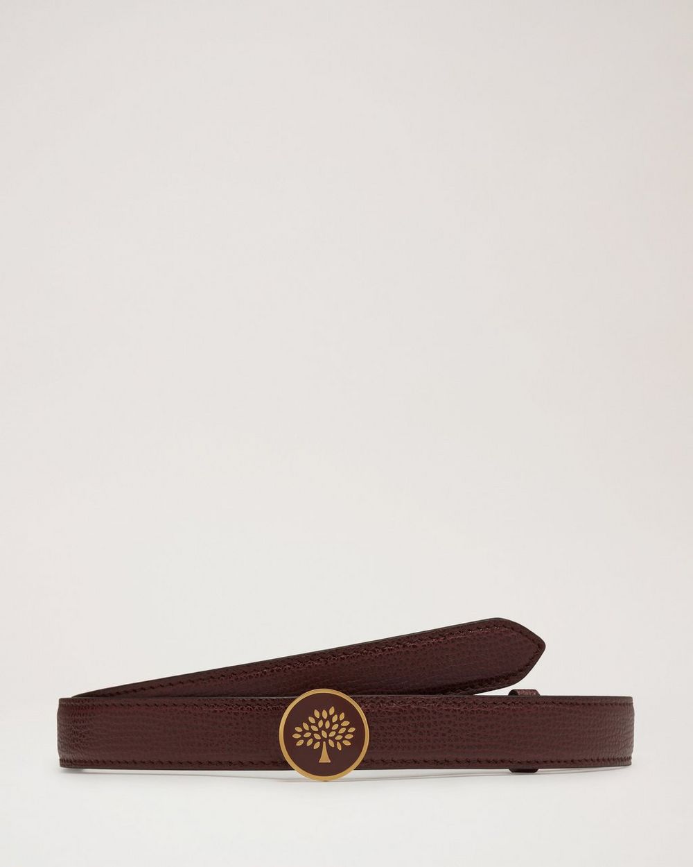 Tree Belt | Oxblood Cross Grain Leather | Women | Mulberry