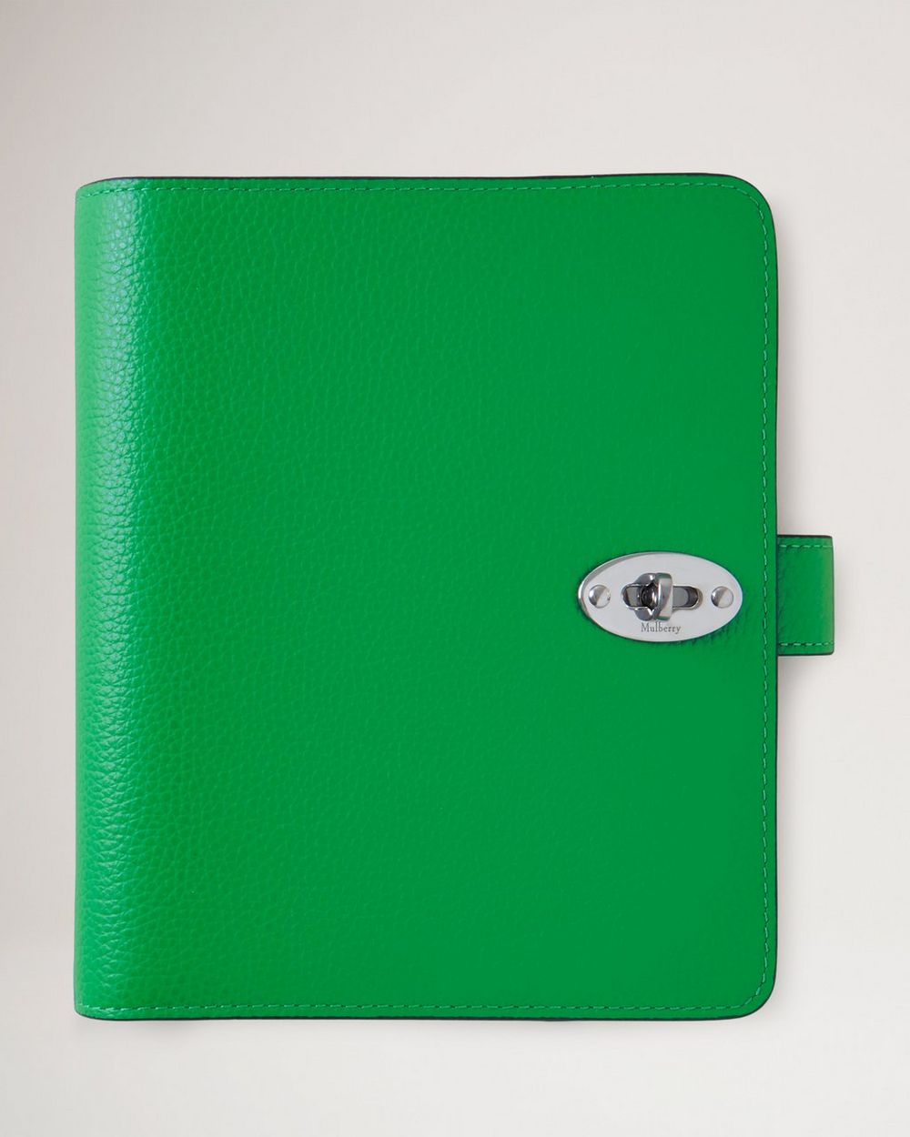Postman's Lock Agenda | Lawn Green Small Classic Grain | Men | Mulberry
