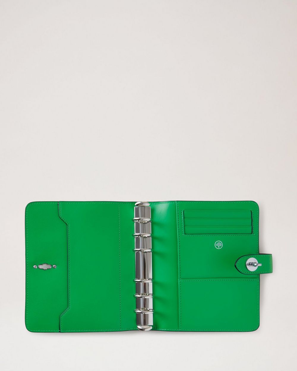 Postman's Lock Agenda | Lawn Green Small Classic Grain | Men | Mulberry
