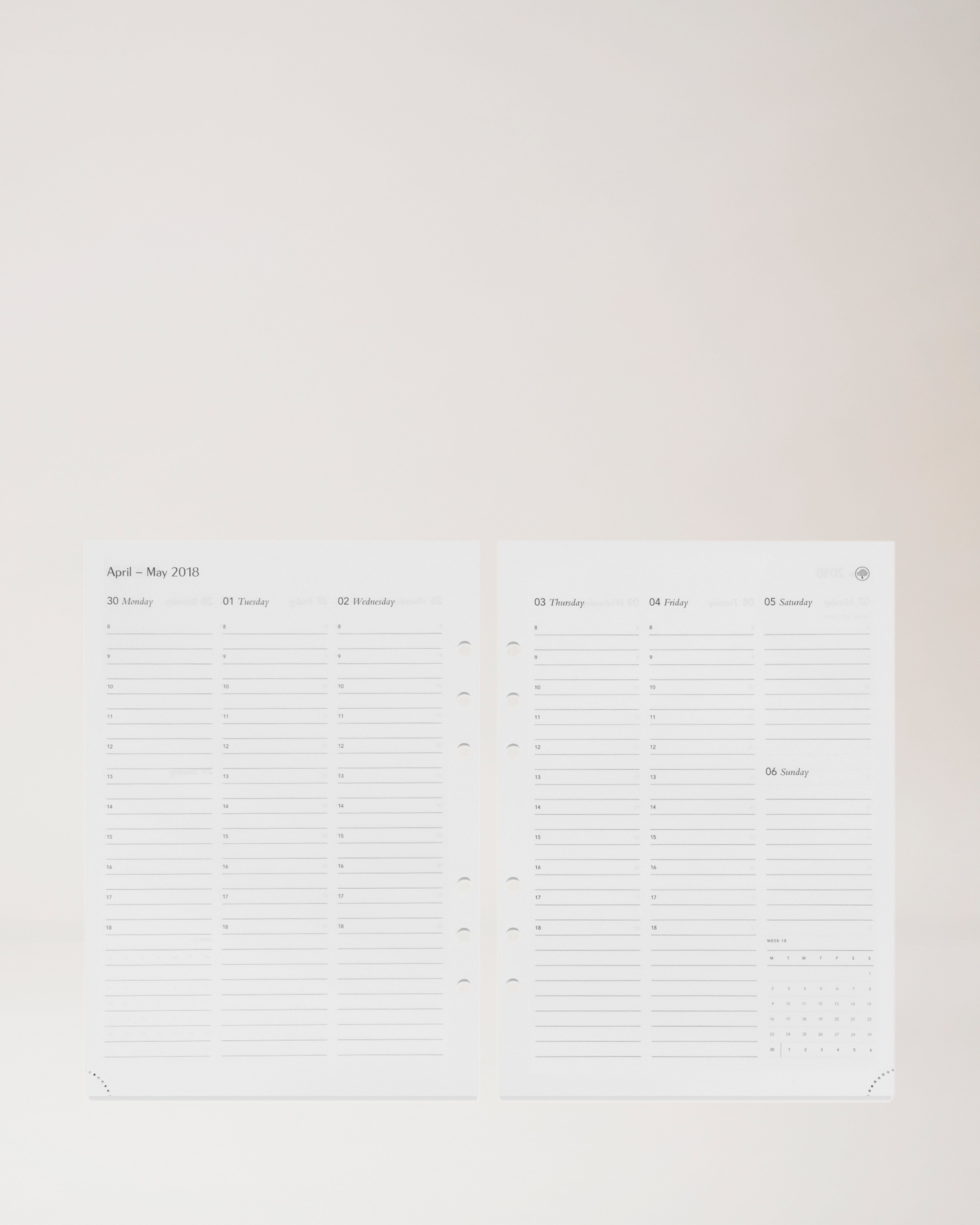 2023 Planner Diary | White Paper | Men | Mulberry
