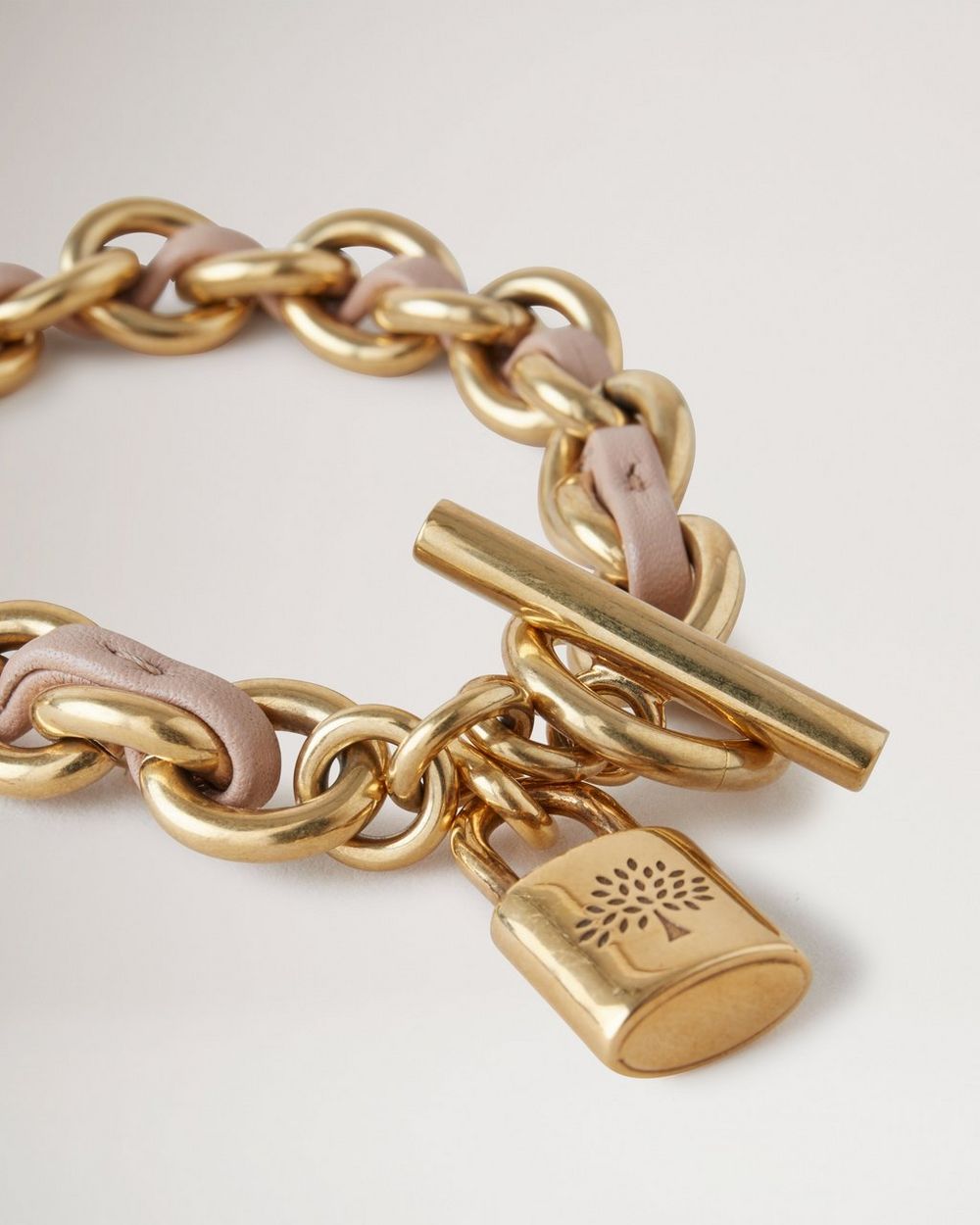 Lily Leather Chain Bracelet | Maple Leather | Lily | Mulberry