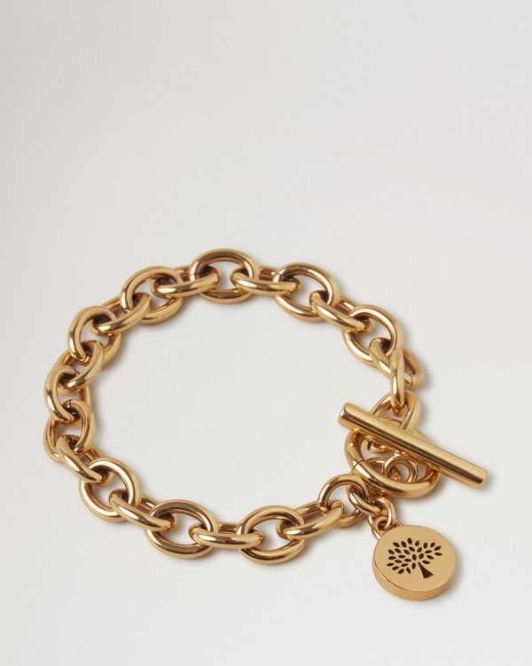 Mulberry | Lily Chain Bracelet | Gold Coated Stainless Steel