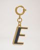 Enamel Keyring - E | Midnight Enamel | Personalisation | Mulberry