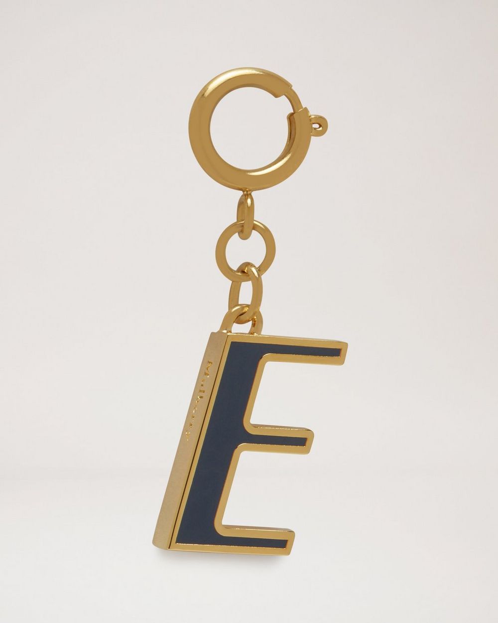 Enamel Keyring - E | Midnight Enamel | Personalisation | Mulberry