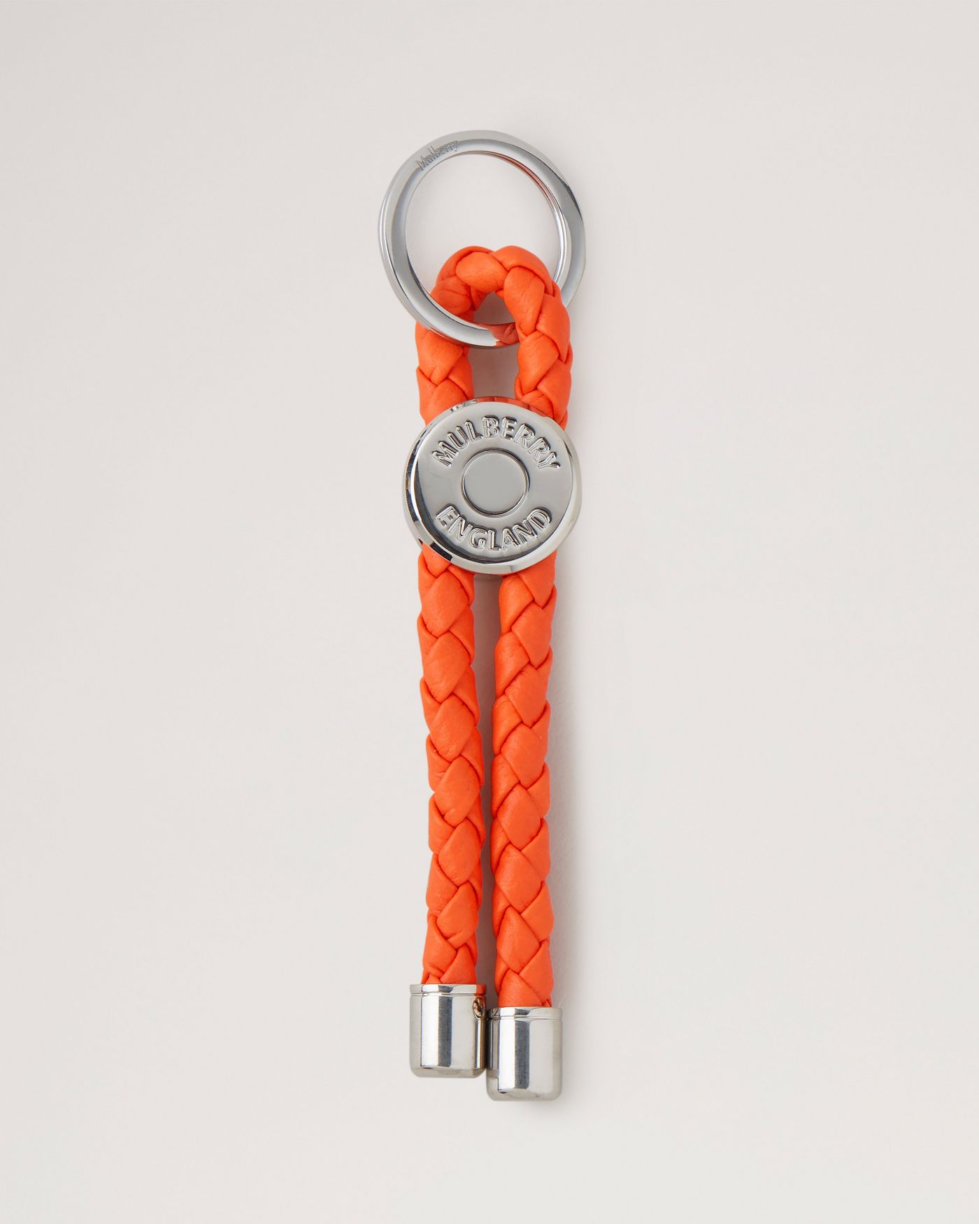 Braided Loop Keyring | Mandarin Orange Heavy Grain | Men | Mulberry