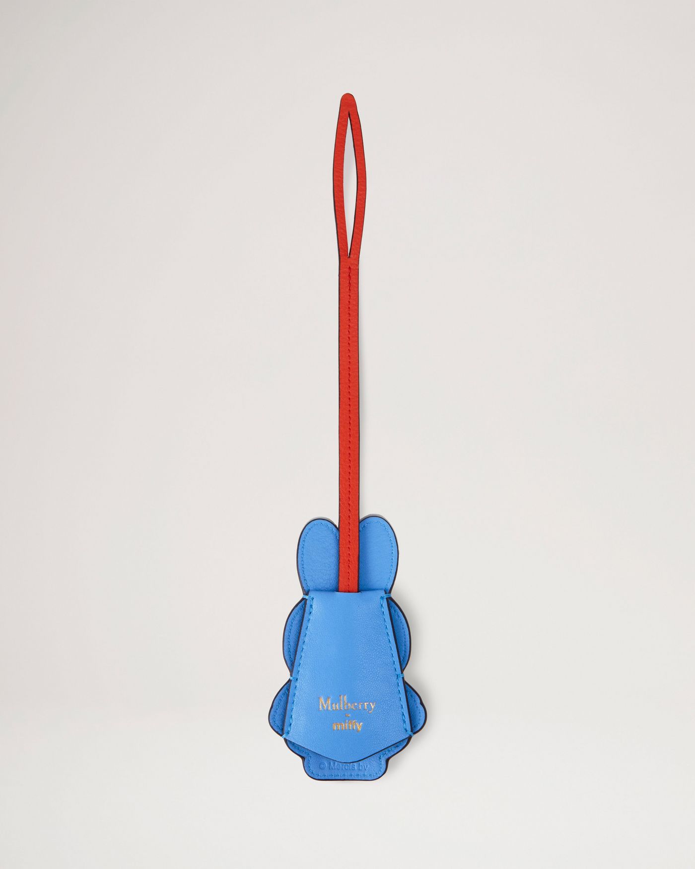 Mulberry x Miffy - Key Fob | Coral Orange Silky Calf | Mulberry x Miffy ...