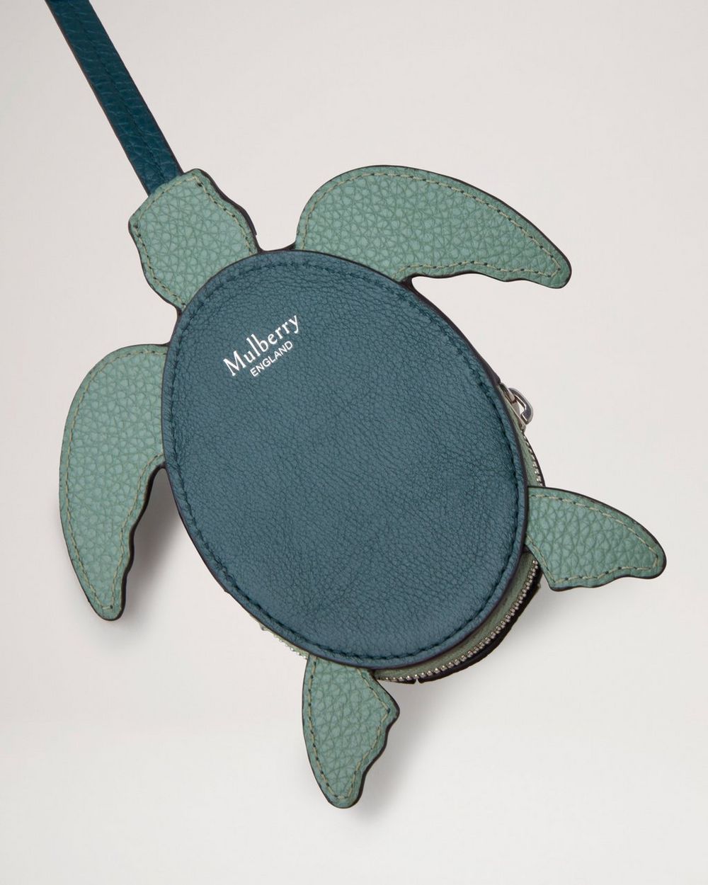 Turtle Case Keyring | Mulberry Green Small Classic Grain | Women | Mulberry