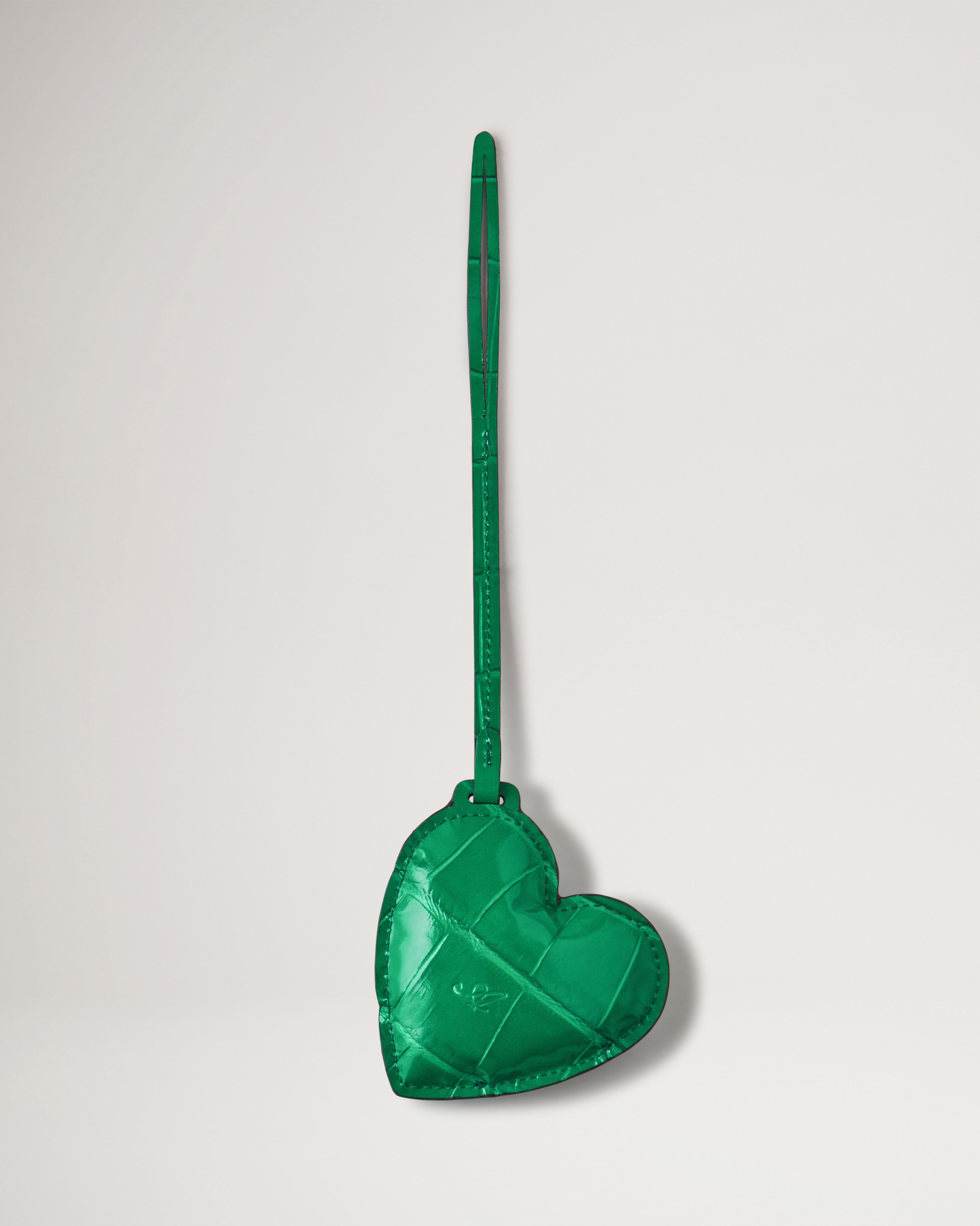Axel Arigato for Mulberry Heart Keyring | Emerald Green Bovine Leather ...