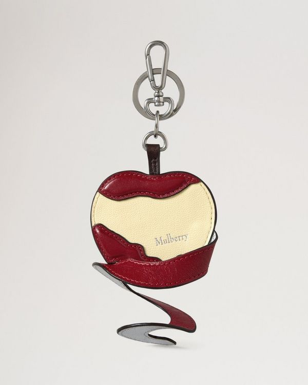Mulberry | Peeling Fruit Keyring - Apple | Multicolour Mixed Material