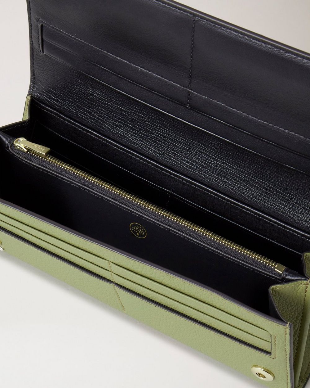 Continental Wallet | Summer Khaki Small Classic Grain | Women | Mulberry