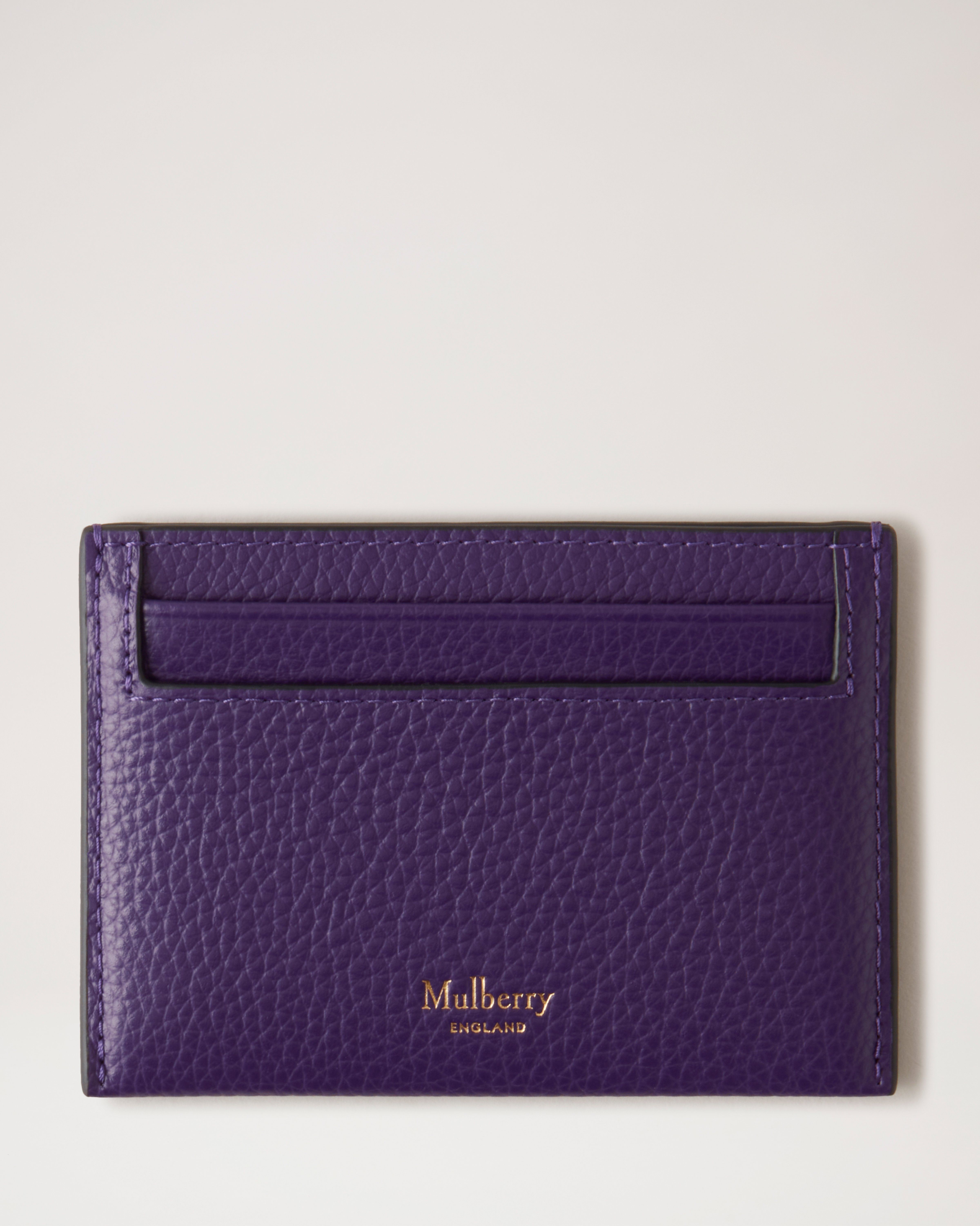 Credit Card Slip | Amethyst Small Classic Grain | Women | Mulberry