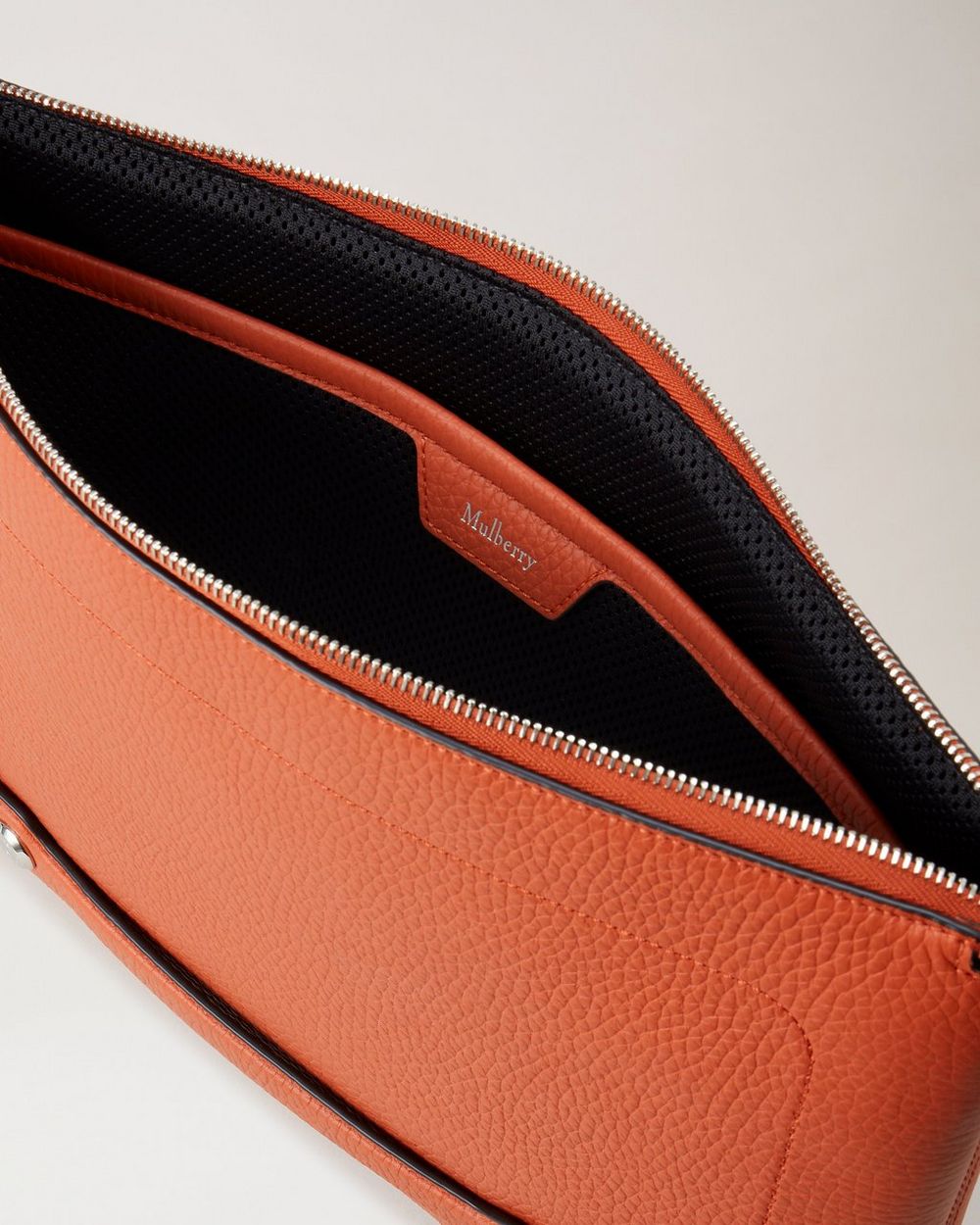 City Laptop Case | Rust Orange Heavy Grain | Women | Mulberry