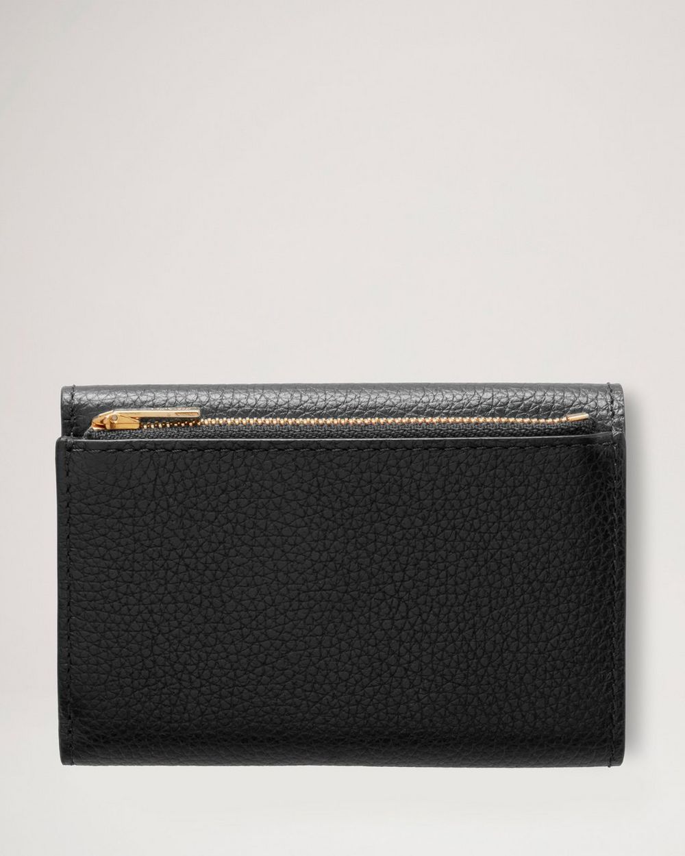 Folded Multi-Card Wallet | Black Small Classic Grain | Women | Mulberry