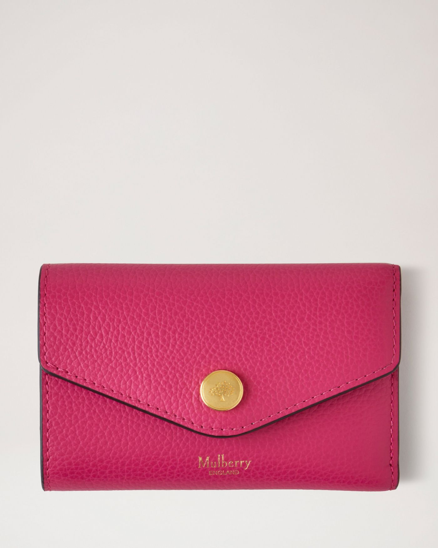 Folded Multi-Card Wallet | Mulberry Pink Small Classic Grain | Women ...
