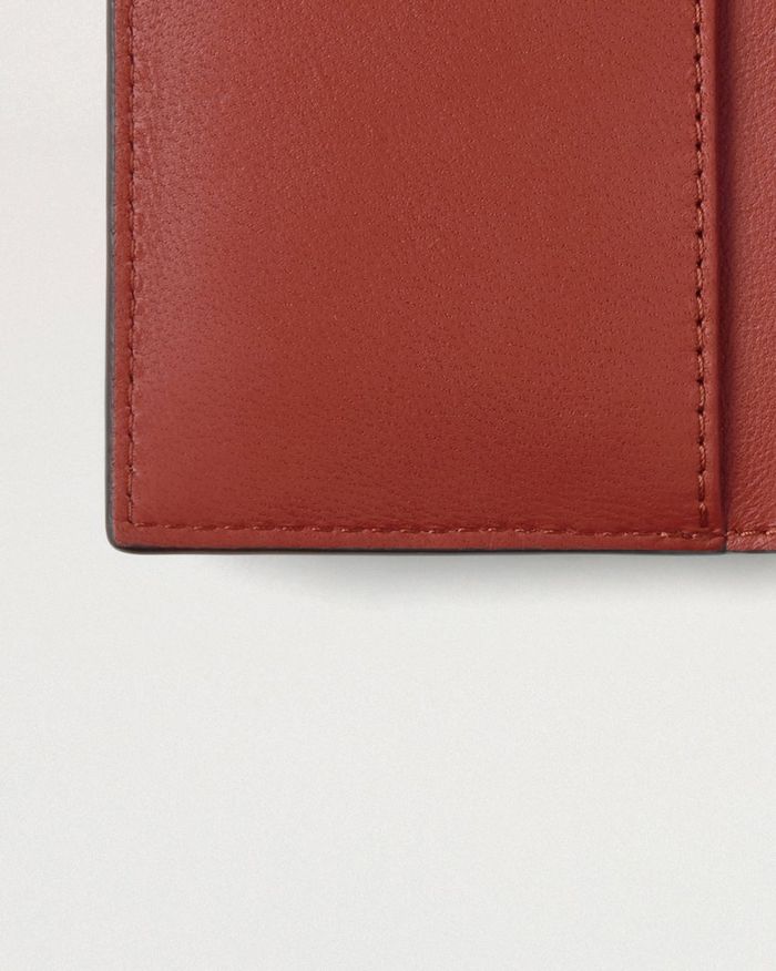 Mulberry | Folded Multi-Card Wallet | Rust Small Classic Grain