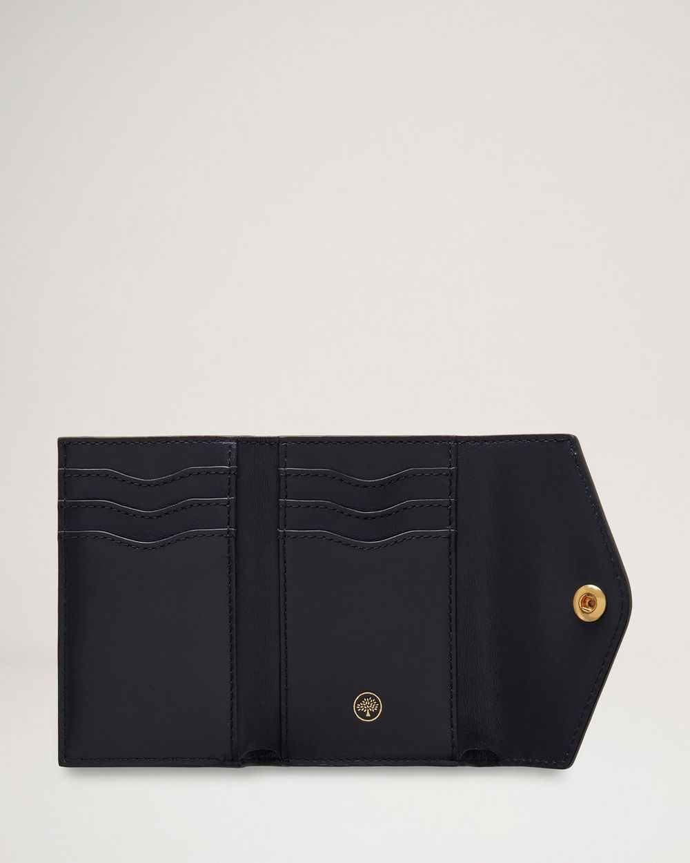 Folded Multi-Card Wallet | Mulberry Green Small Classic Grain | Women ...