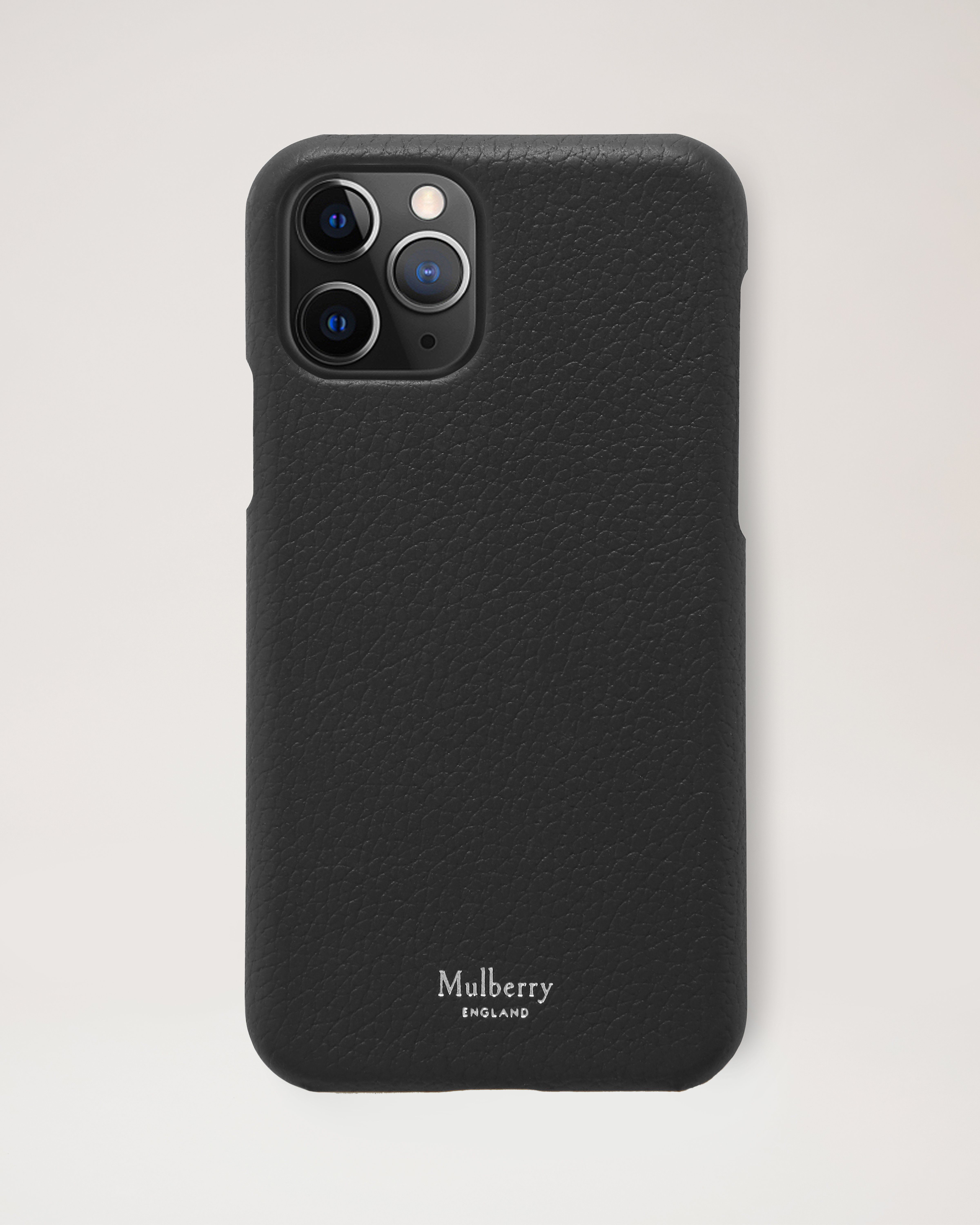 iPhone 11 Pro Cover | Black Small Classic Grain | Men | Mulberry