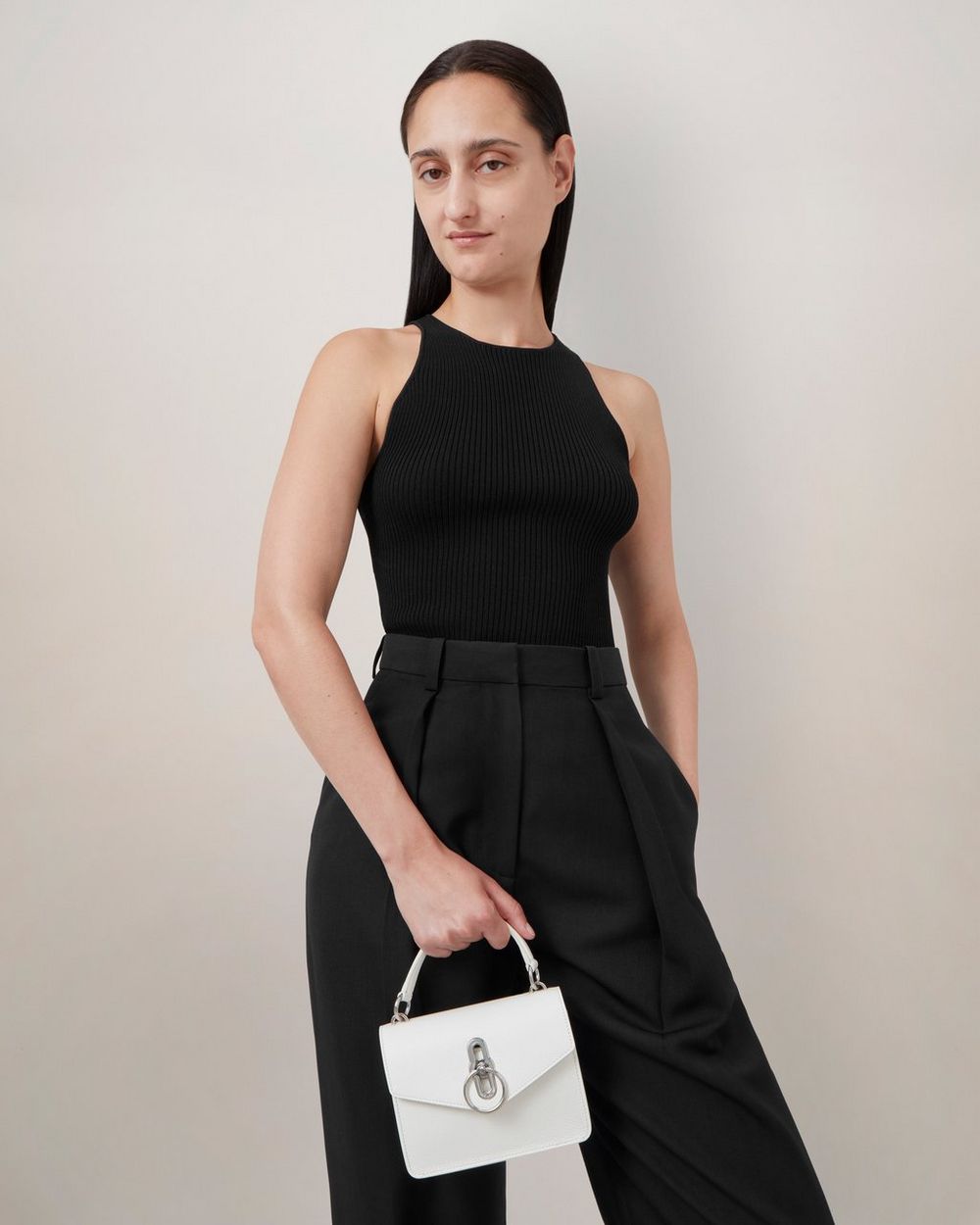 Small Amberley Crossbody | White Small Classic Grain | Amberley | Mulberry