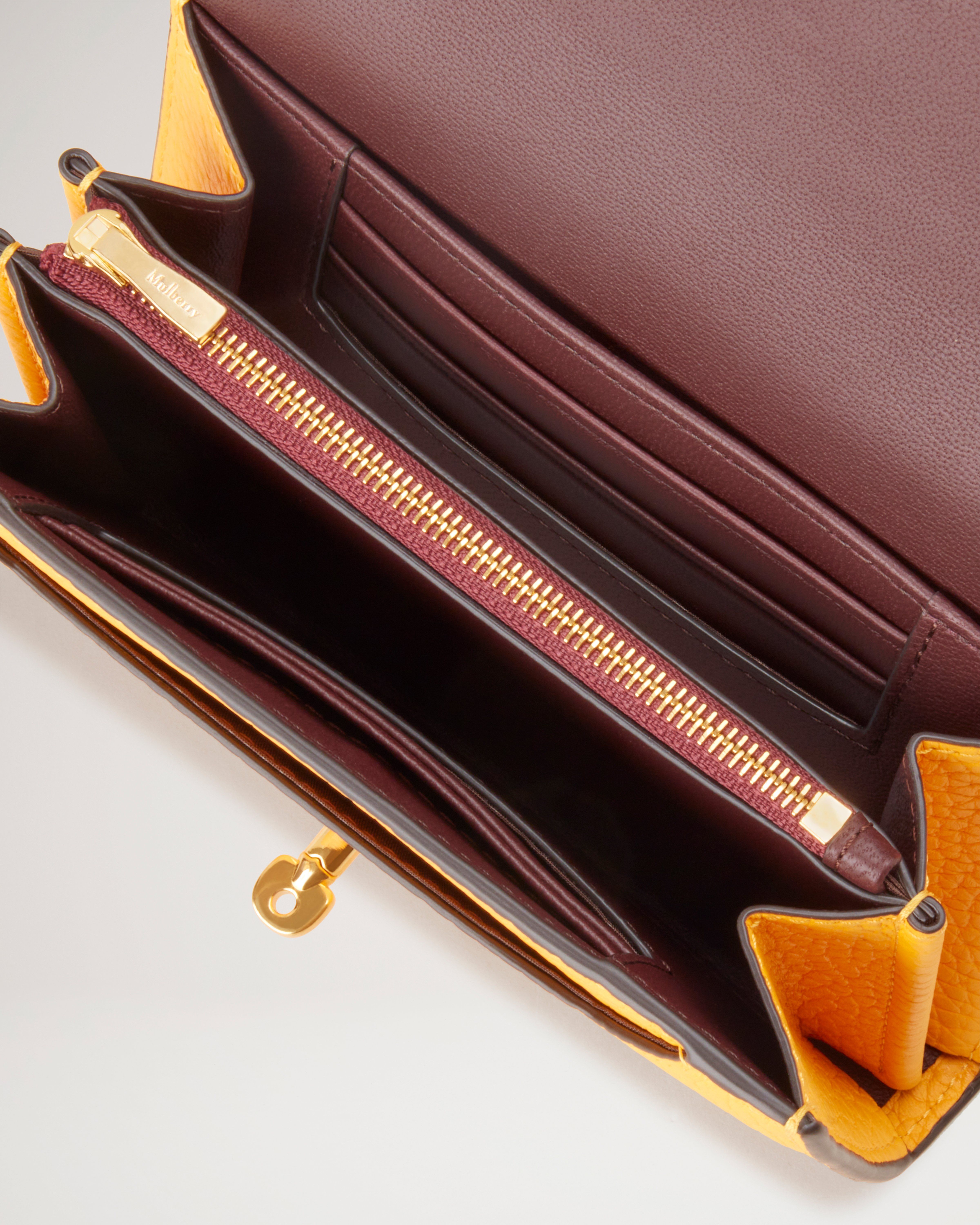 Medium Darley Wallet | Double Yellow Heavy Grain | Darley | Mulberry