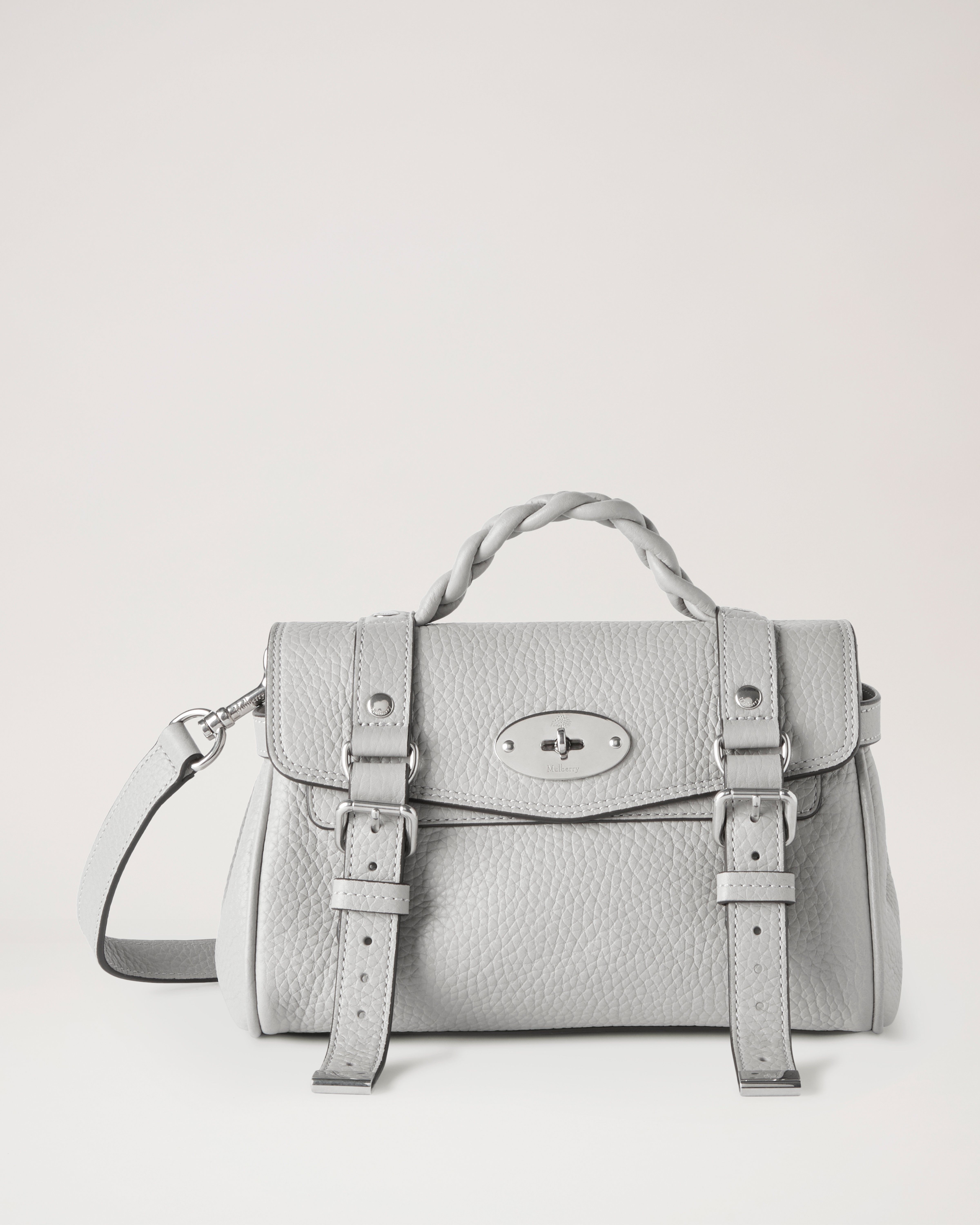 Mini Alexa | Pale Grey Heavy Grain | Women | Mulberry