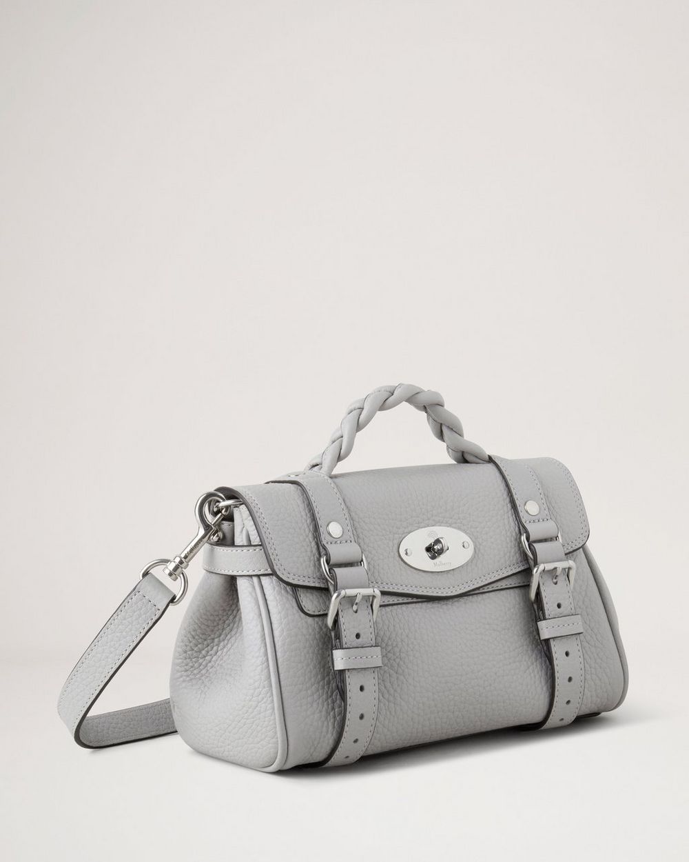 Mini Alexa | Pale Grey Heavy Grain | Women | Mulberry