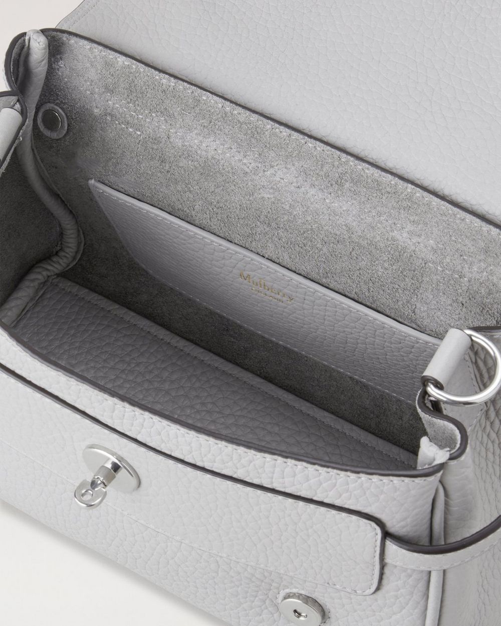 Mini Alexa | Pale Grey Heavy Grain | Women | Mulberry