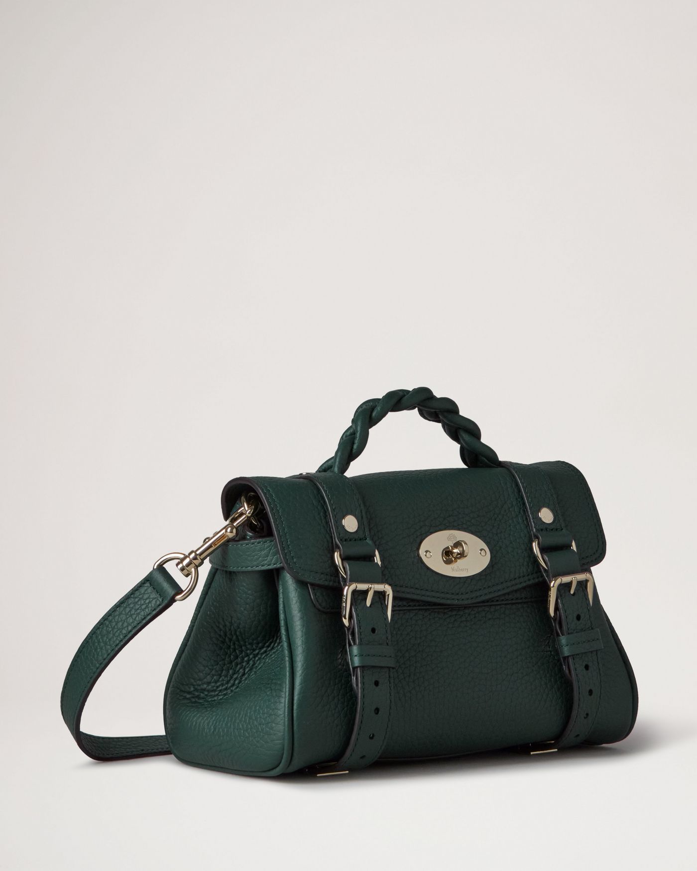Mini Alexa | Mulberry Green Heavy Grain | Women | Mulberry