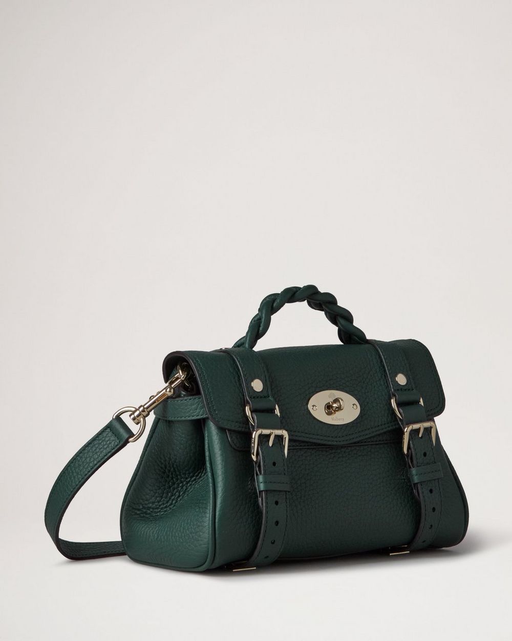 Mini Alexa | Mulberry Green Heavy Grain | Women | Mulberry
